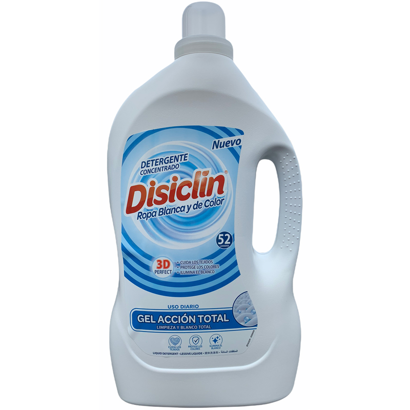Disiclin Laundry Detergent 52 Wash 2860ml - Total Action Gel | Lemon ...
