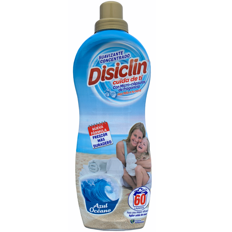 Disiclin Concentrated Fabric Softener 60 Wash 1.3L - Blue Ocean | Lemon ...