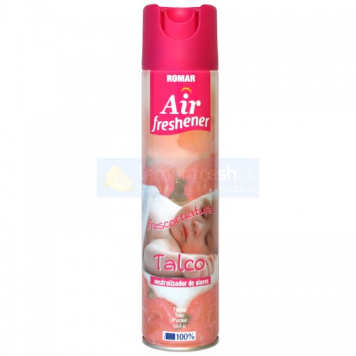 Romar Air Freshener Spray Can Vertical 300ml - Talco - 1 Case - 8 Units ...